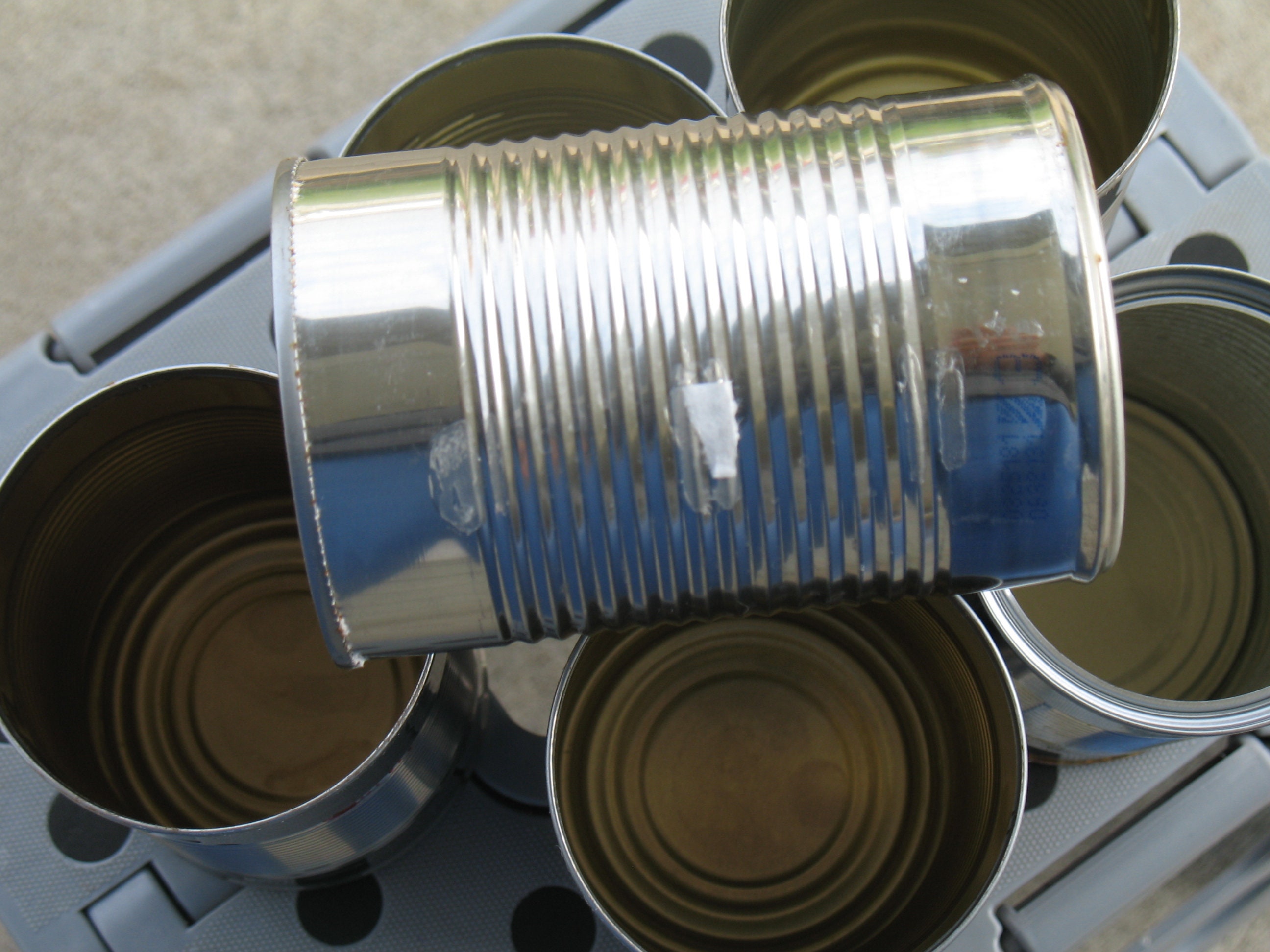 Empty Clean Tin Can Set for Craft, Upcycling Recycling Metal, Recycling ...