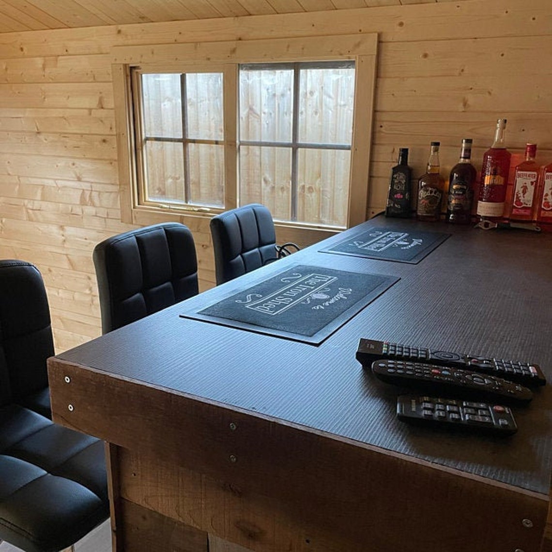 Personalised Bar Runner Man Cave Home Bar Bar Runner Beer Mat - Etsy