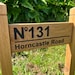 Custom Engraved French Oak House Sign - Double Sided Personalized ...