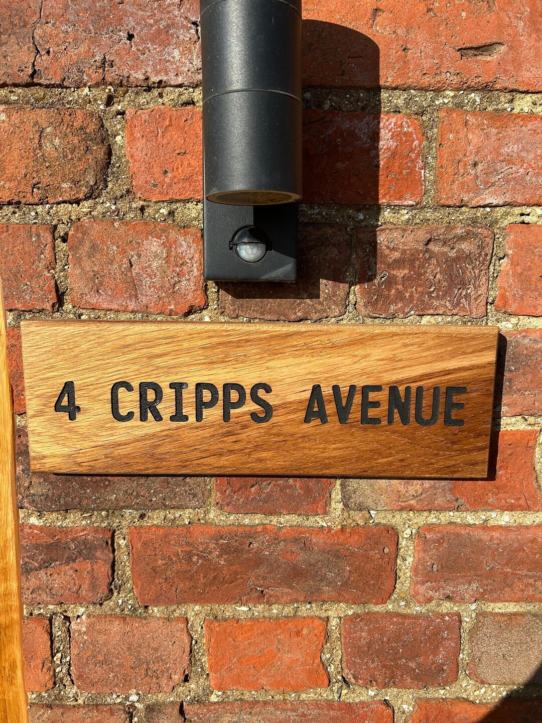 Elegant French Oak Wall House Sign - Custom Engraved for Your Home or ...
