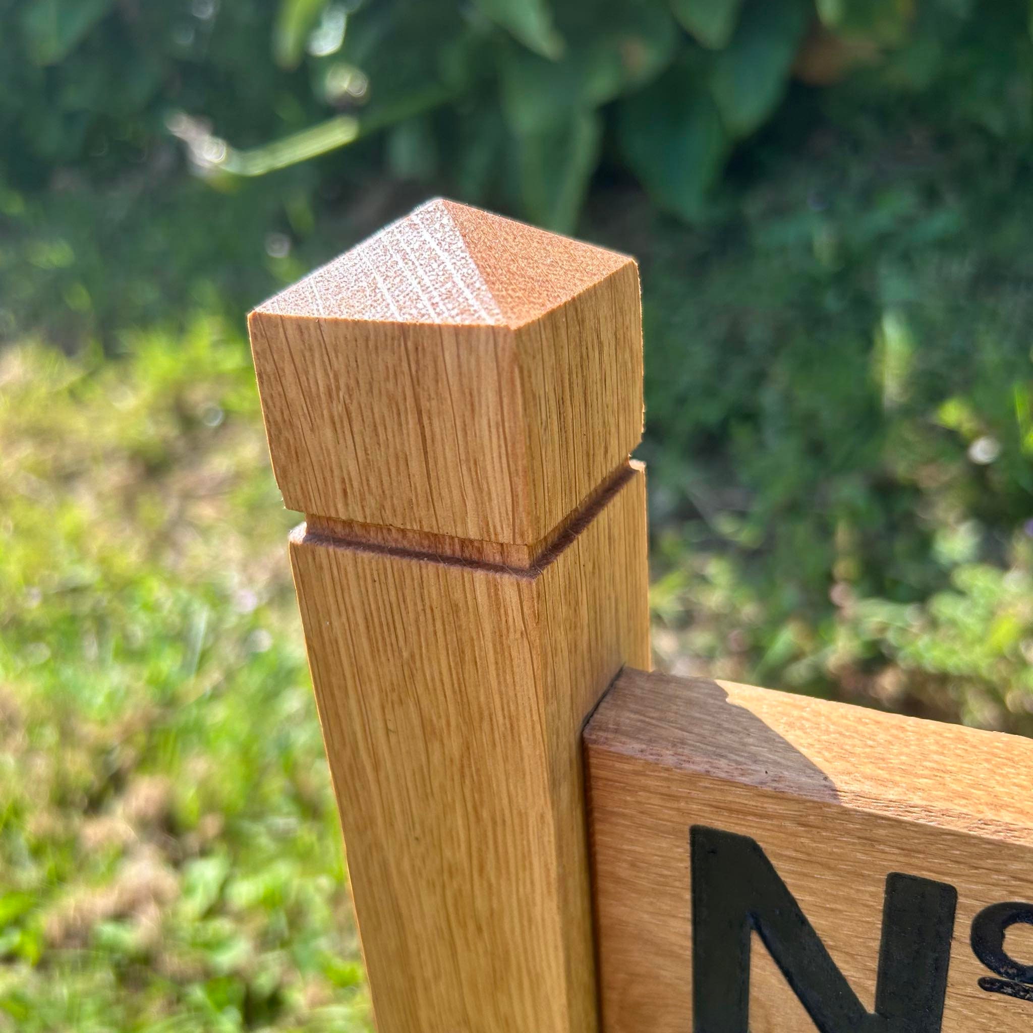 Custom Engraved French Oak House Sign - Double Sided Personalized ...