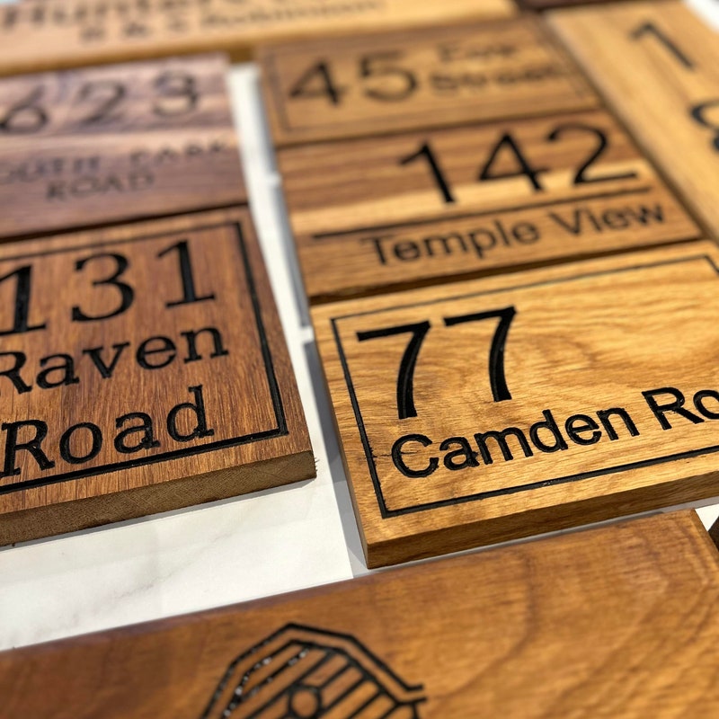 Wooden Address Sign - Etsy