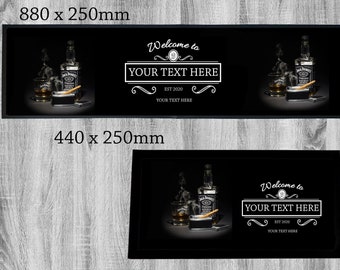 Personalised Bar Runner Man Cave Home Bar Bar Runner Beer Mat - Etsy