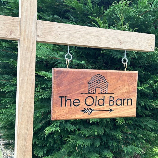 Wooden Swinging House Sign - Etsy