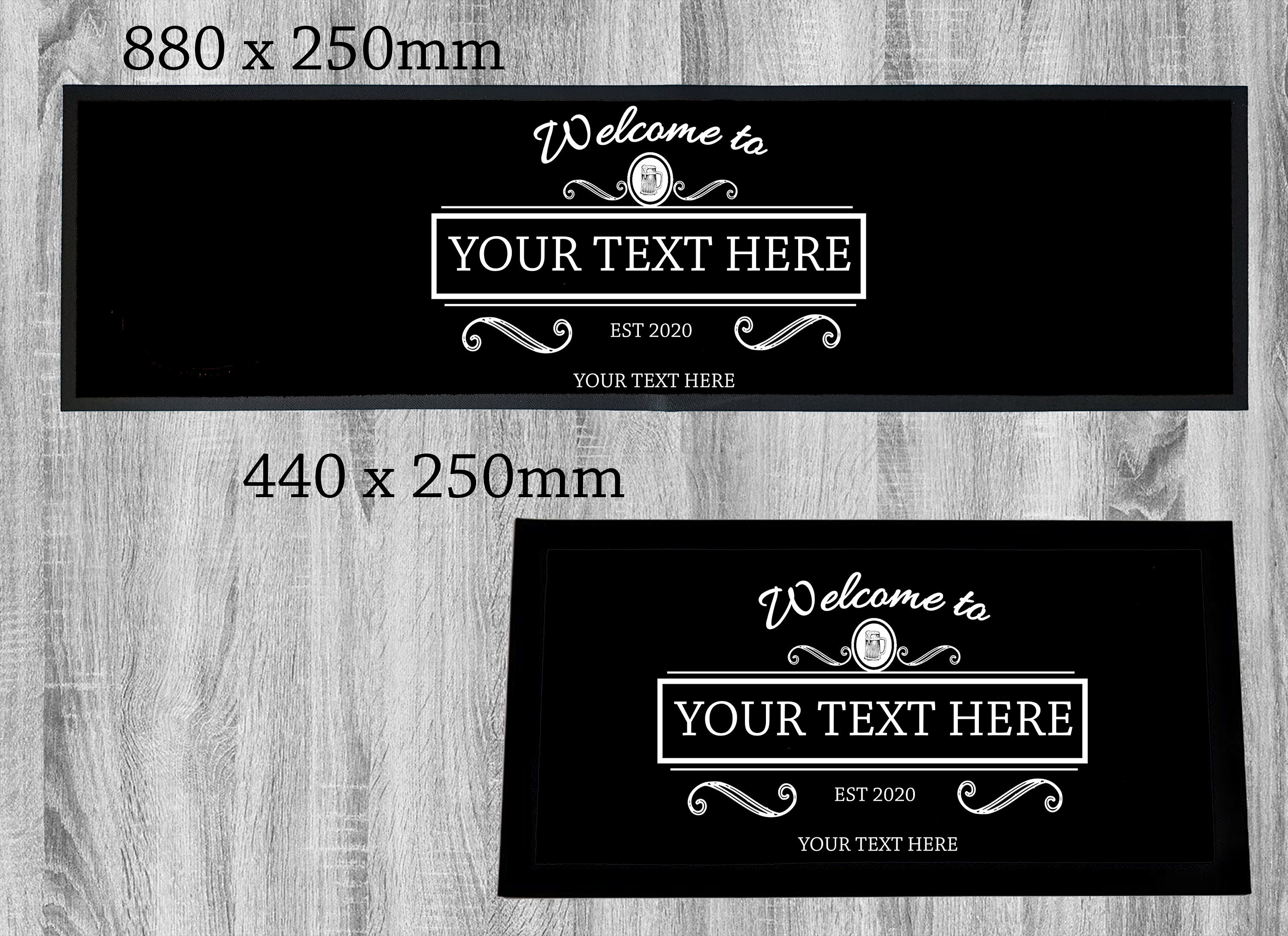 Personalised Bar Runner Man Cave Home Bar Bar Runner Beer Mat - Etsy ...