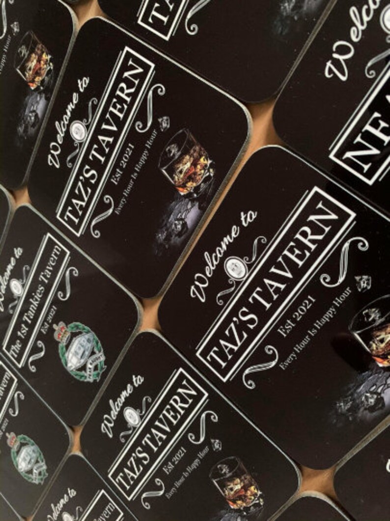 Personalised Bar Runner Man Cave Home Bar Bar Runner Beer Mat - Etsy