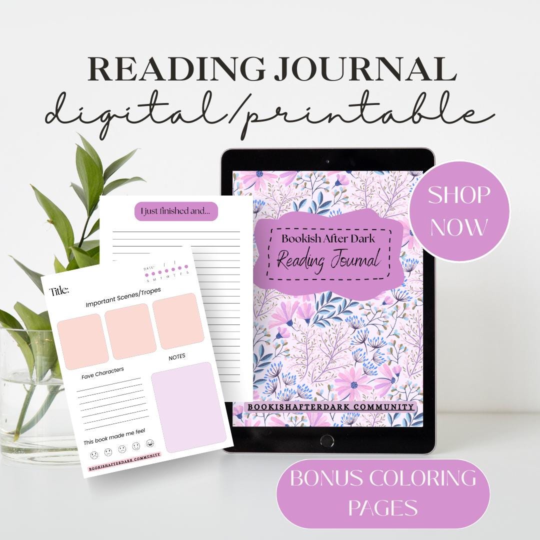 Digital Reading Journal for Book Lovers | Printable Book Tracker ...