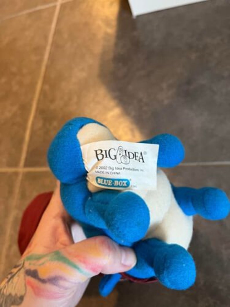 Veggie Tales Khalil Caterpillar Plush Big Idea Blue Box Y2K - Etsy