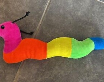 Vintage Plush Worm - Etsy