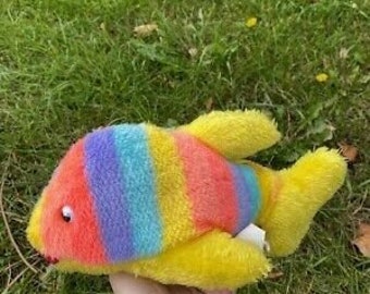 Rainbow Fish Plush - Etsy