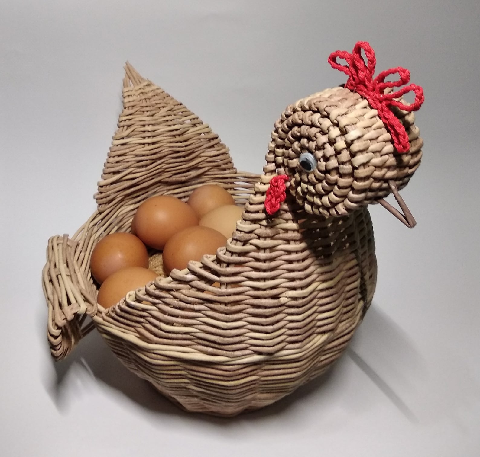 Wicker Basket Wicker Easter Basket Round Basket With Handle - Etsy