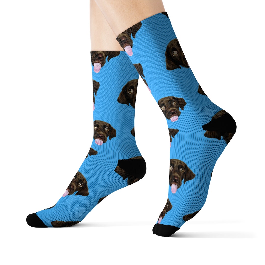Personalized Dog Face Socks: Custom Photo Socks - Etsy
