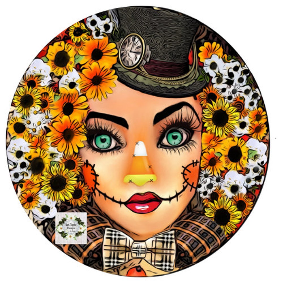 Scarecrow Sign Harvest Sign Fall Sign Door Hanger Fall - Etsy