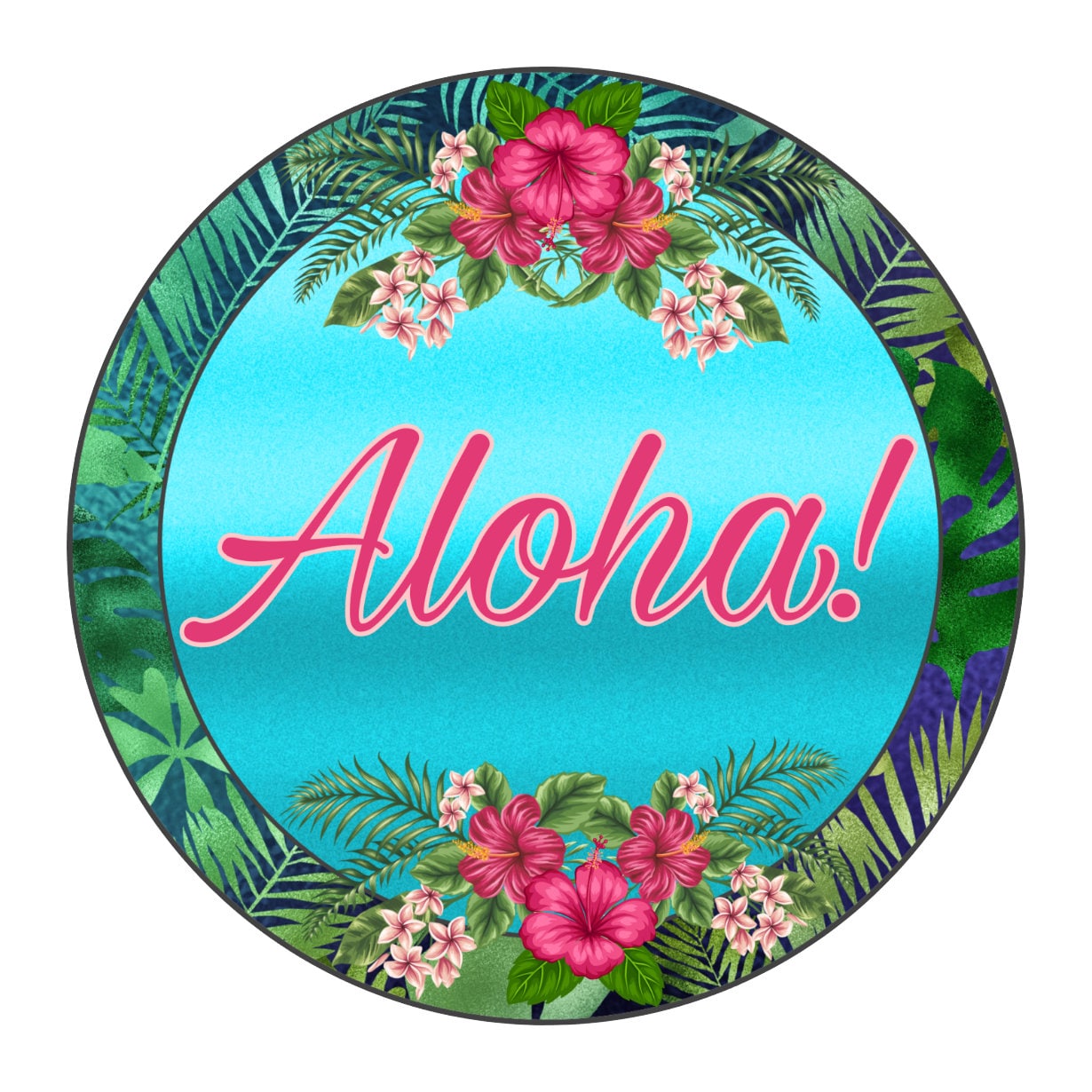 Aloha Sign Tropical Sign Summer Sign Door Decor Front | Etsy