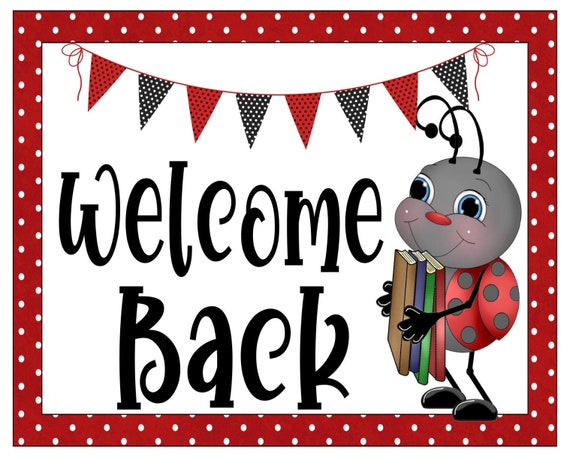 Welcome Back Sign Classroom Sign Teacher Sign Sign for | Etsy