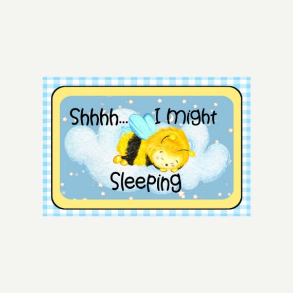 Shhhh I Might Bee Sleeping Sign Bee Sign Bee Decor Summer | Etsy