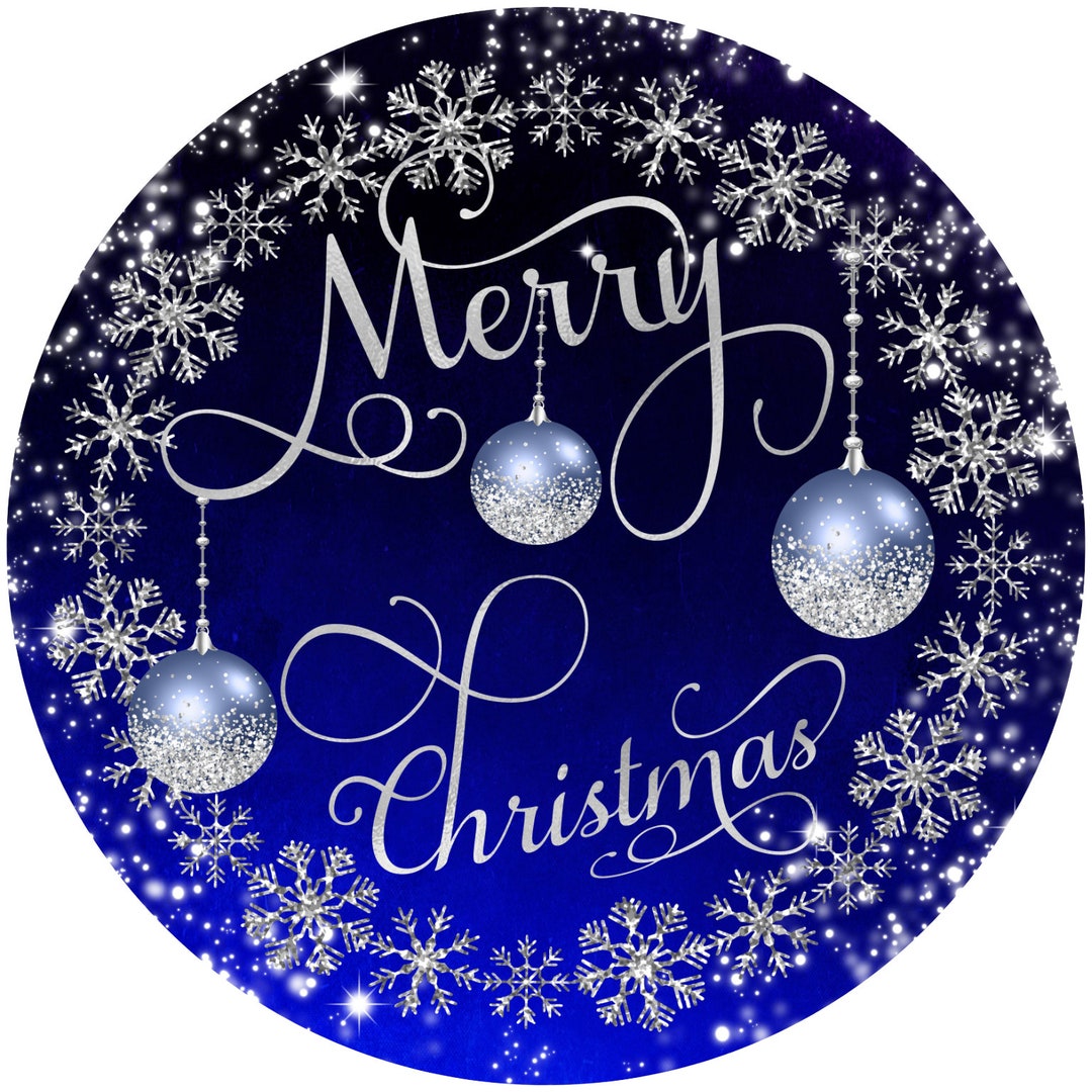 Merry Christmas Snowflake Sign, Christmas Wreath Sign, Snowflake Sign ...