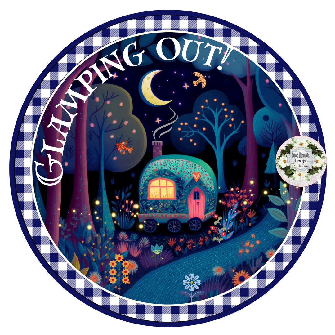 Glamping Out Wreath Sign, Glamping Decor. Glamping Sign, Sign for ...