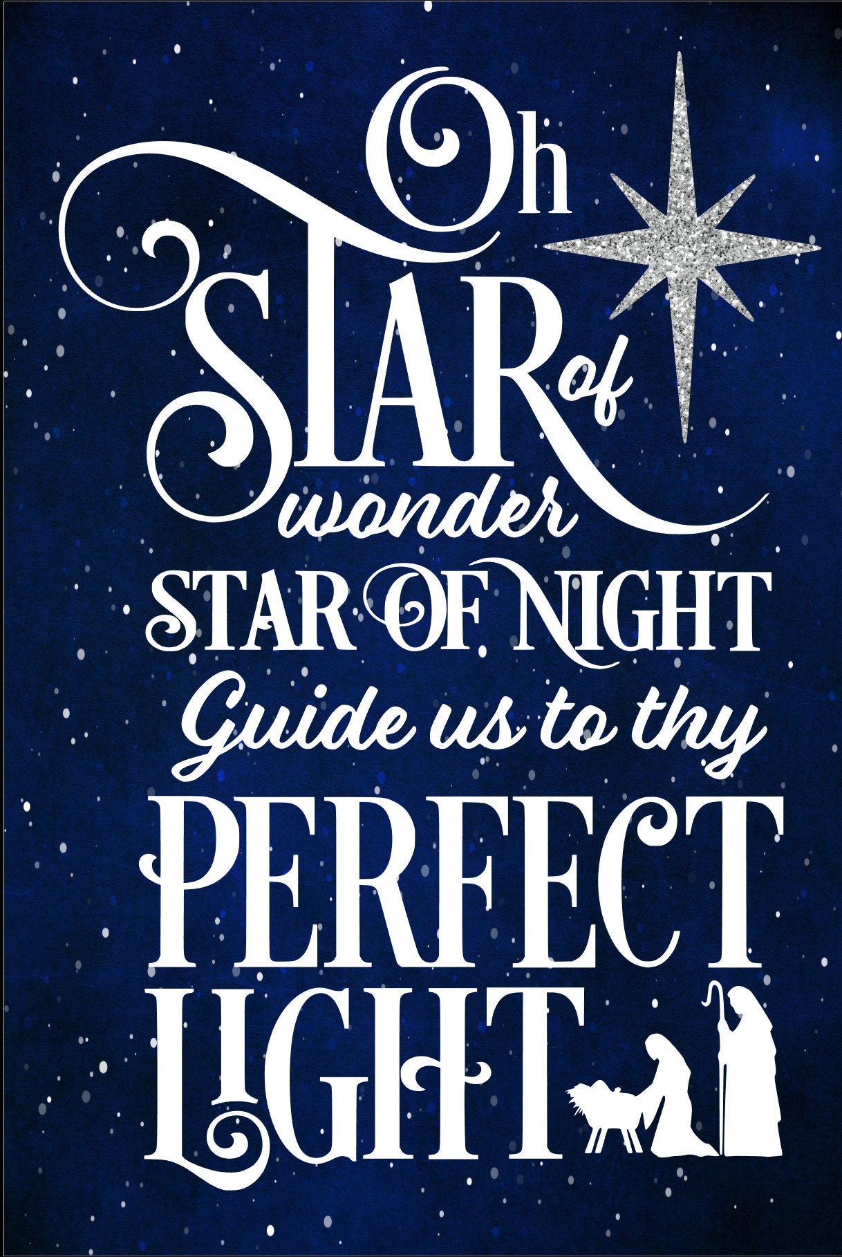 Star of Wonder Star of Night Christmas Sign Nativity Sign | Etsy
