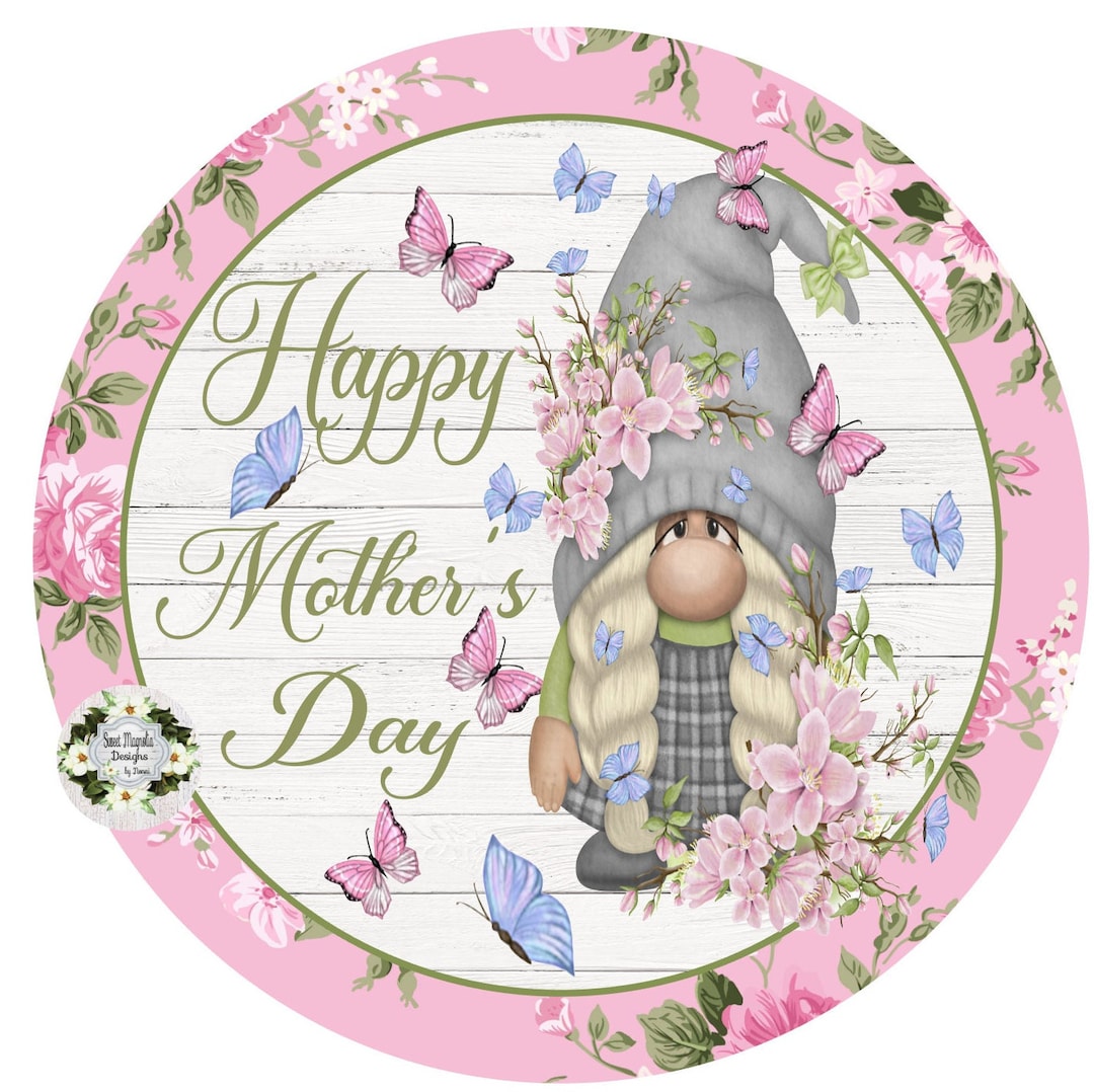 Happy Mother's Day Gnome Sign, Mother's Day Sign, Mother's Day Gift ...