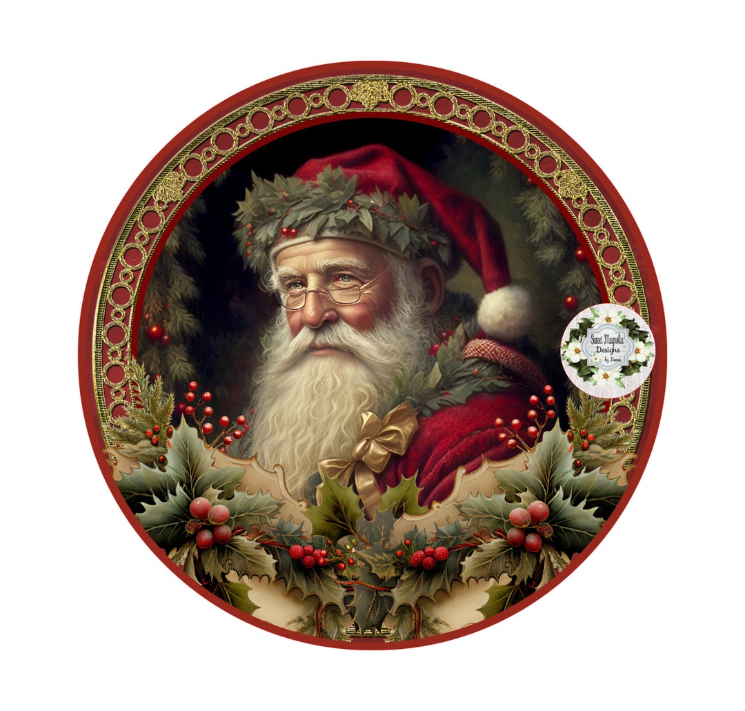 Santa Christmas Sign, Santa Claus Sign, Christmas Sign, Holiday Sign ...