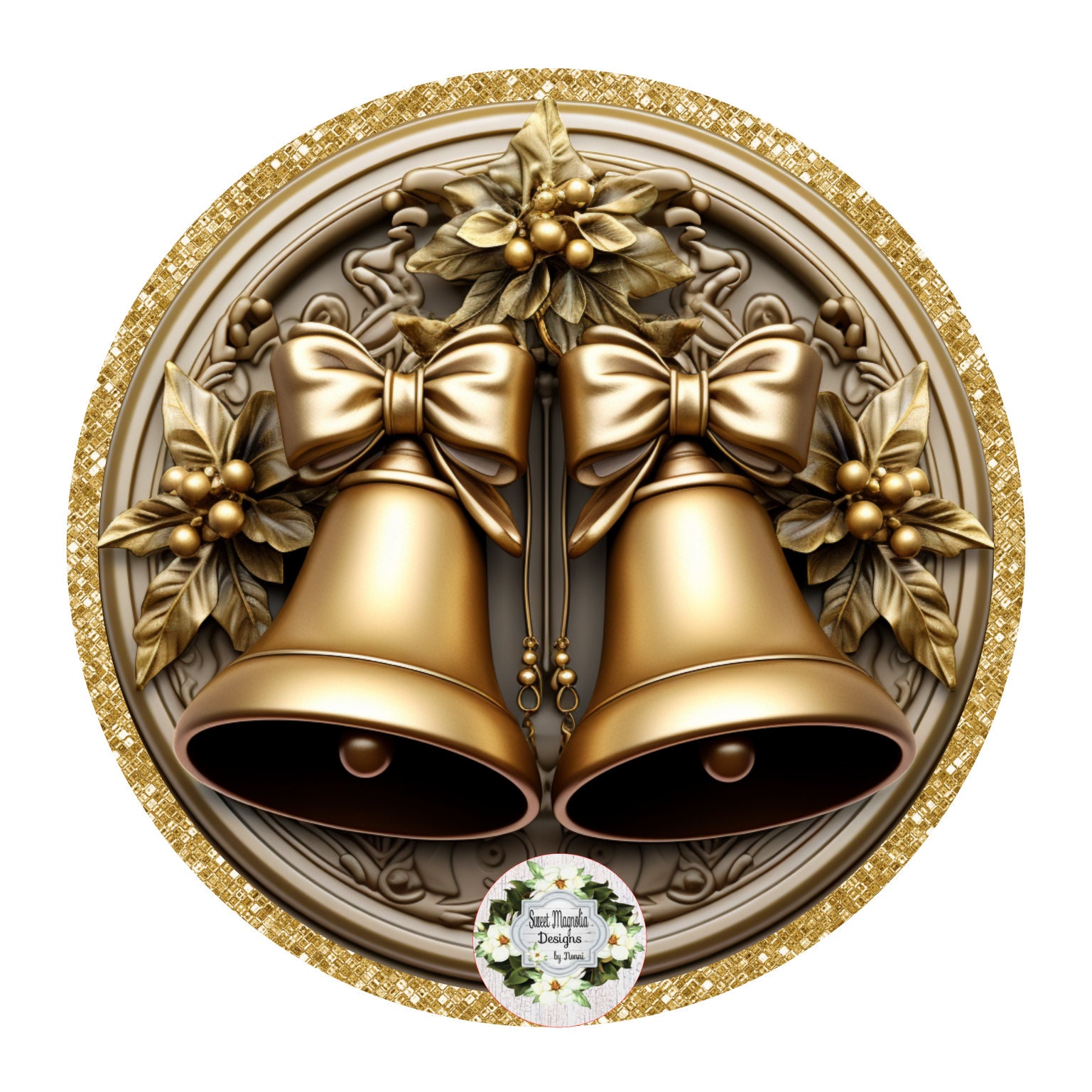 Silver Wedding Bells Background