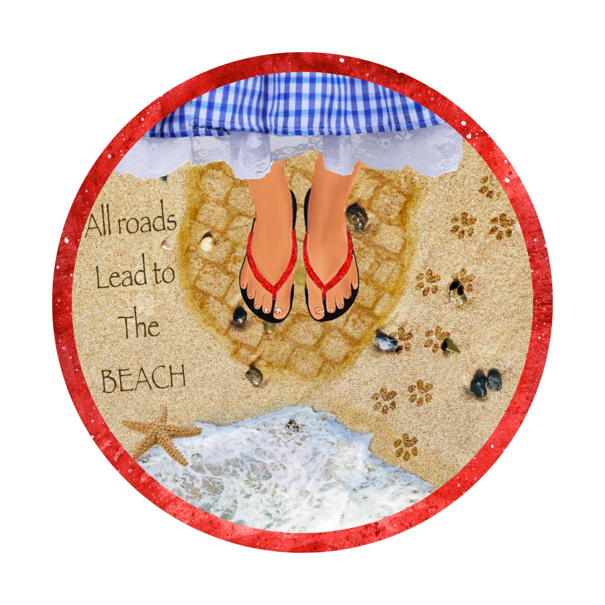 All Roads Lead to the Beach Sign Summer Sign Beach Sign - Etsy