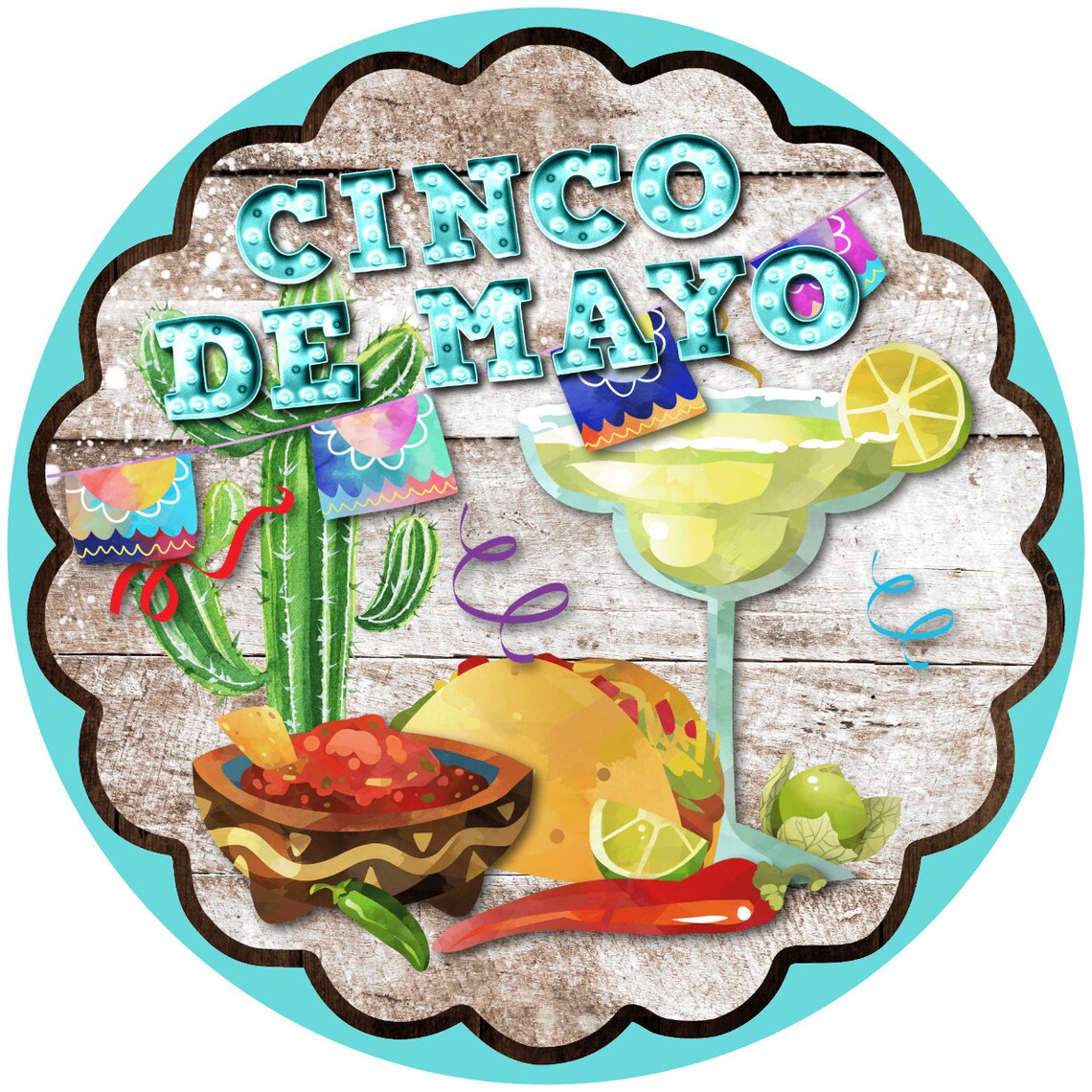 Cinco De Mayo Sign Cinco De Mayo Decor Metal Sign Door | Etsy