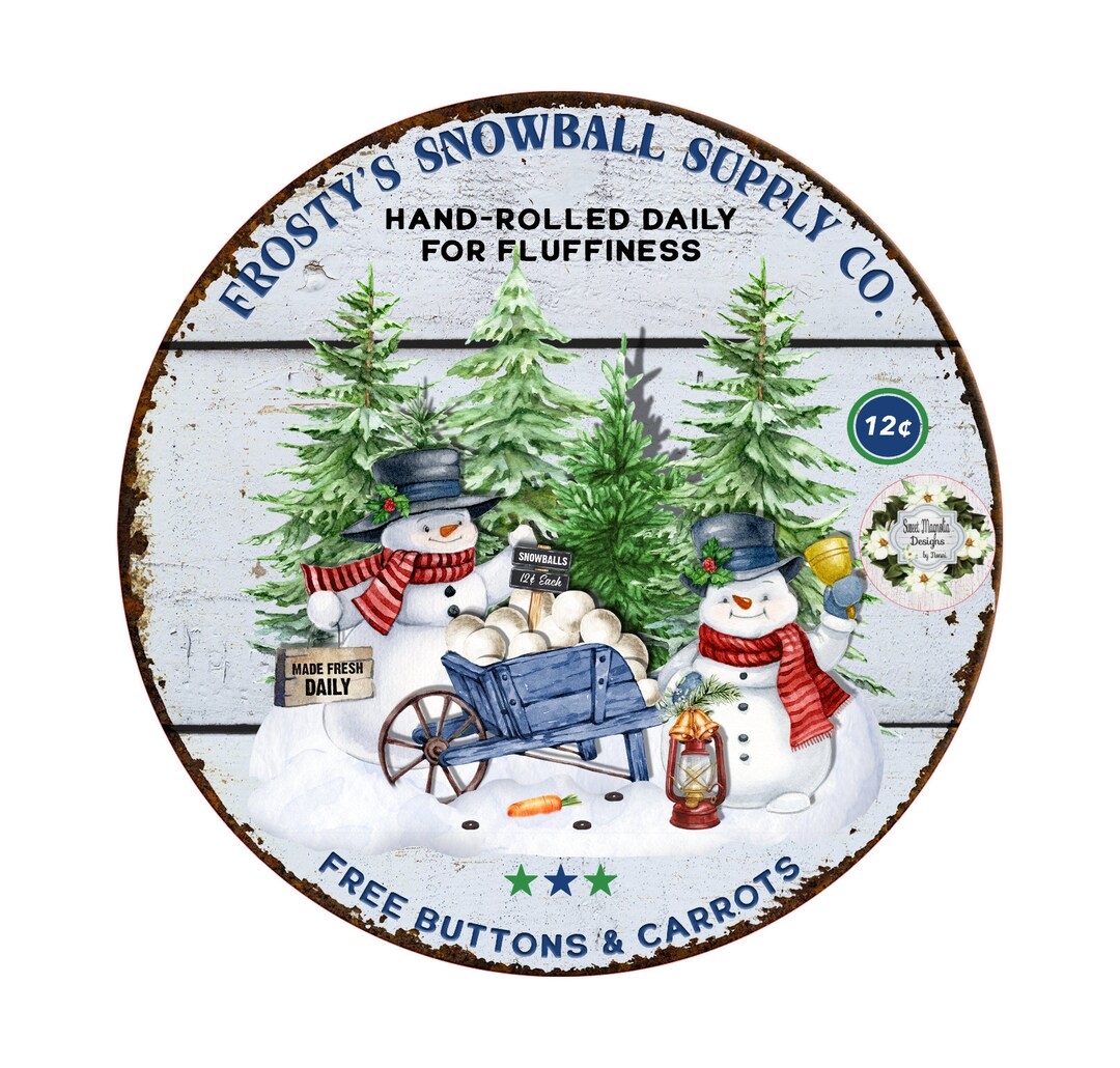 Snowman Wreath Sign Snowman Sign Winter Sign Christmas - Etsy