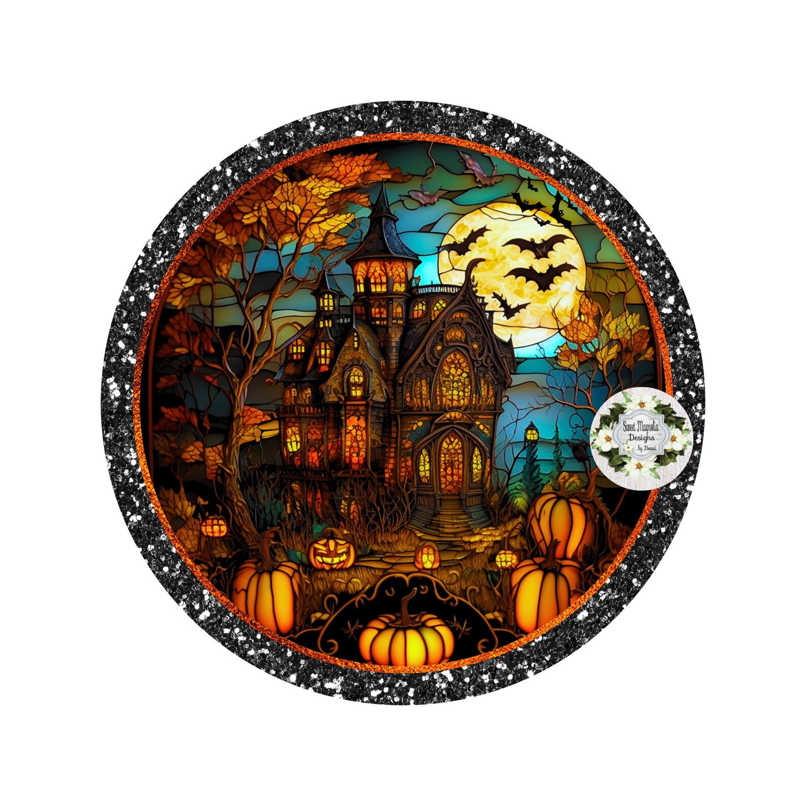 Haunted House Sign Halloween Decor Halloween Wreath - Etsy