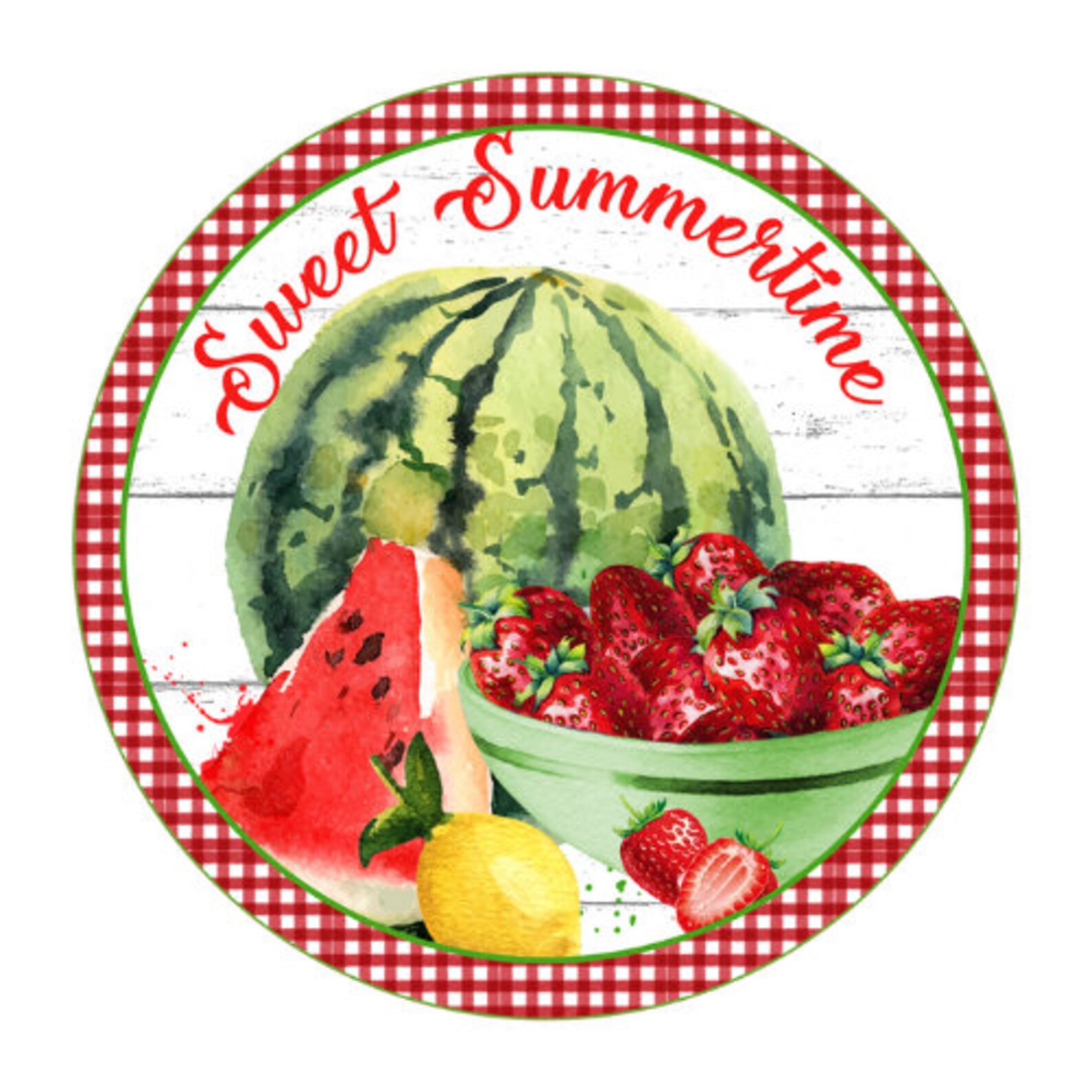 Sweet Summertime Watermelon Sign Watermelon Sign Summer | Etsy