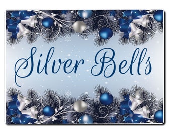 Blue Christmas Decor | Etsy