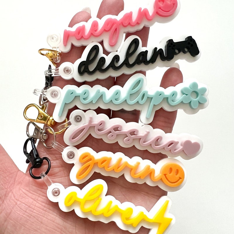 Name Zipper Pull - Etsy