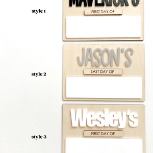 Personalized First Day Of/ Last Day of Sign // First / Last Day of ...
