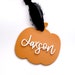 Personalized Halloween Name Tags // Acrylic Name Tags // Boo Basket ...