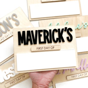 Personalized First Day Of/ Last Day of Sign // First / Last Day of ...