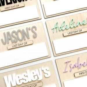 Personalized First Day Of/ Last Day of Sign // First / Last Day of ...