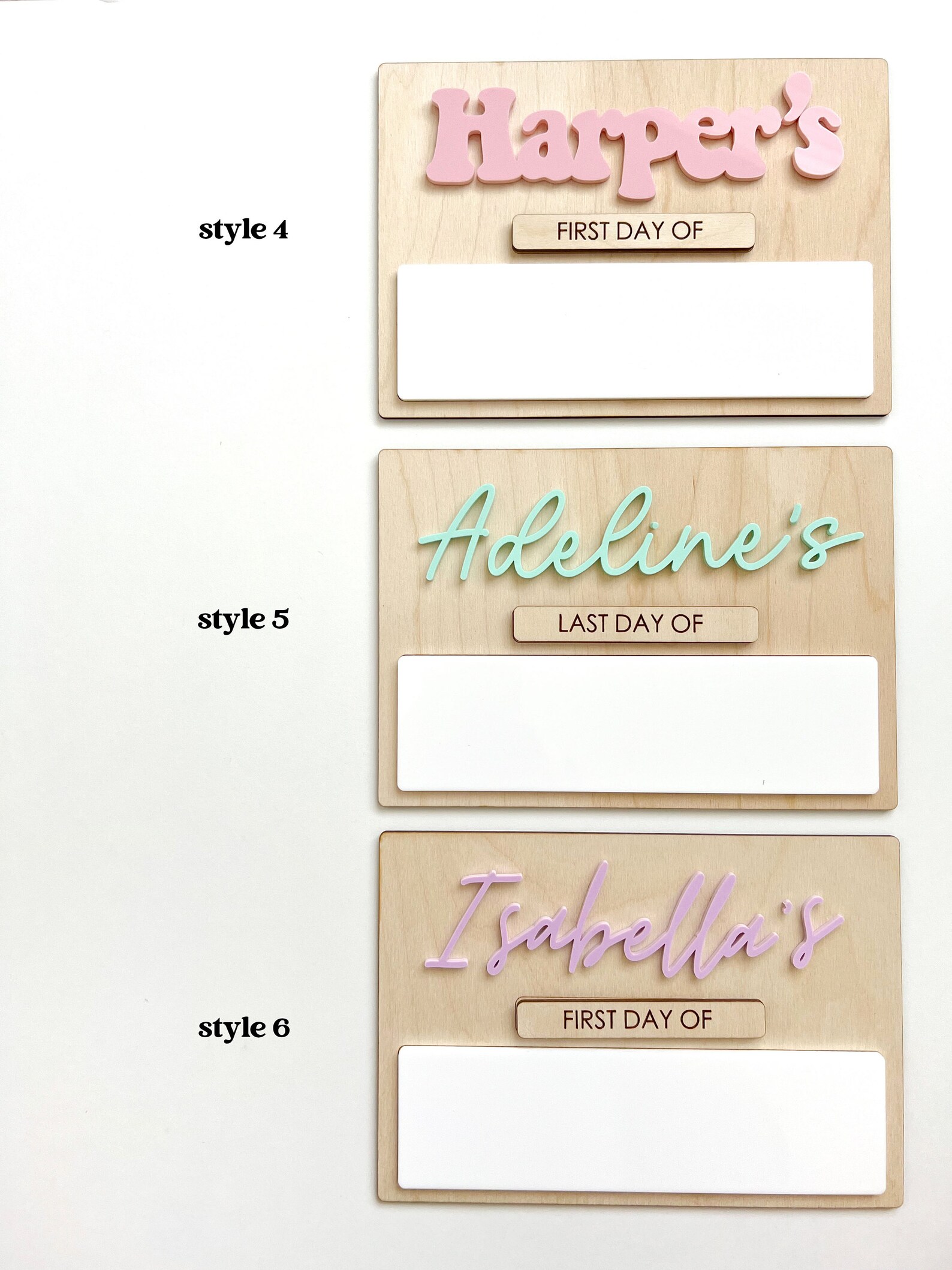 Personalized First Day Of/ Last Day of Sign // First / Last Day of ...