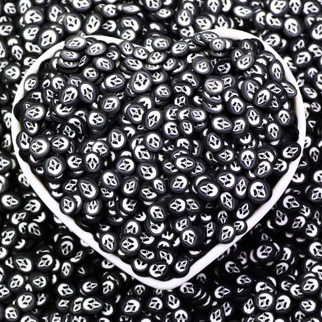 Polymer Clay Ghost Face Halloween Polymer Clay Scream - Etsy