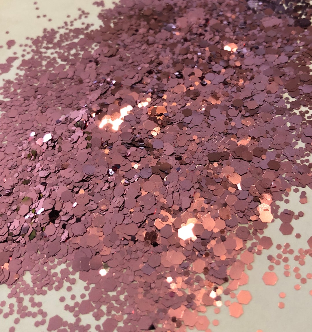 Rose Gold Glitter Chunky Glitter Rose Gold Metallic Glitter Tumbler ...