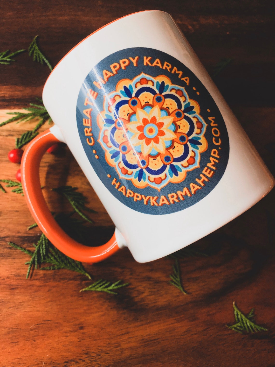 Create Happy Karma Coffee Mug | Etsy