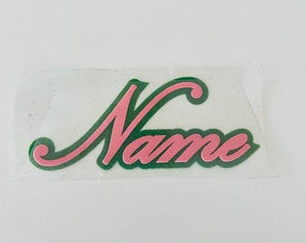4 Inch AKA Pink and Green Iron-on Patch - Etsy