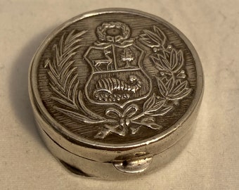 Sterling Silver Pill Box - Etsy