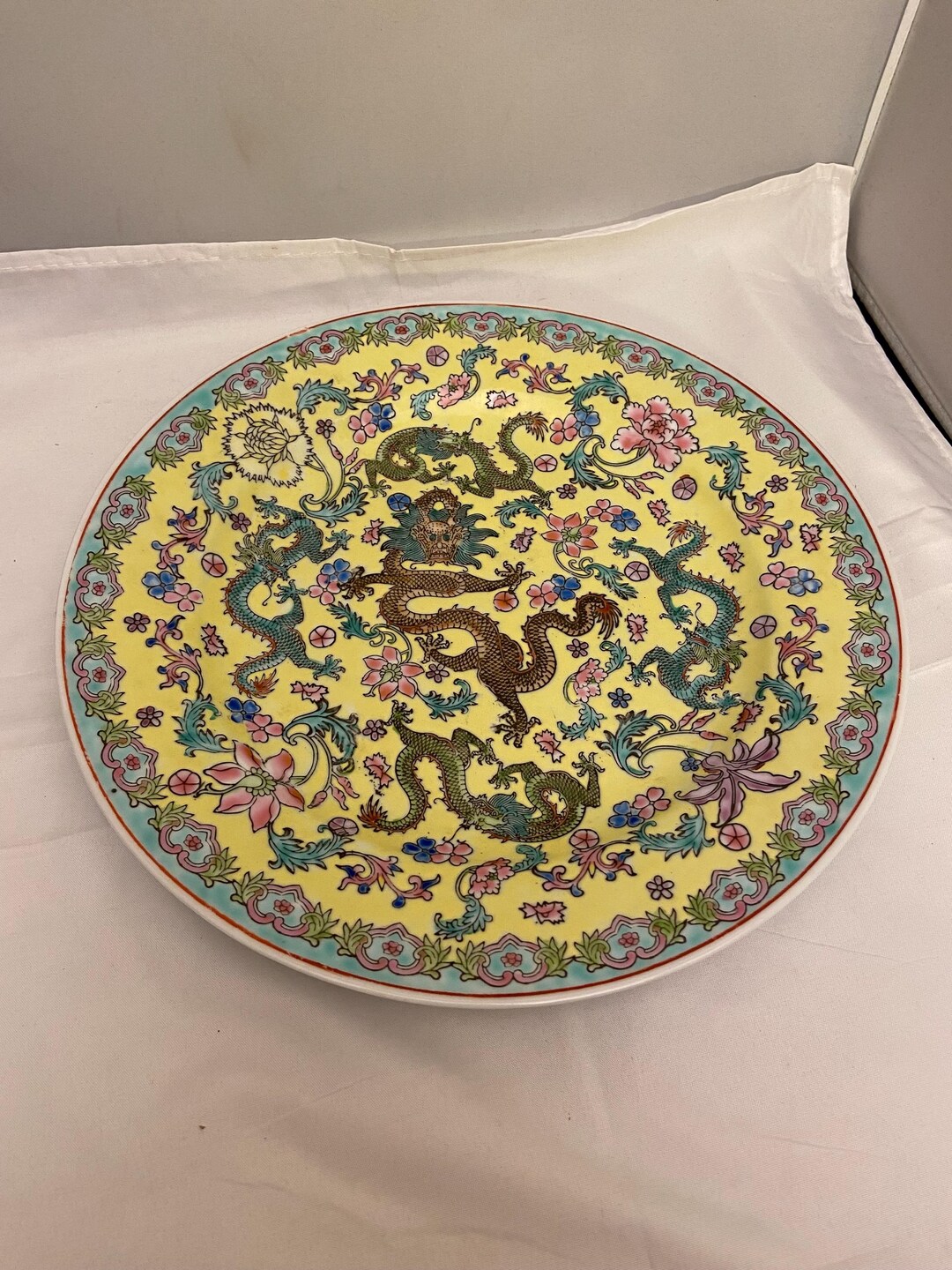 Chinese Dragon Plate - Etsy
