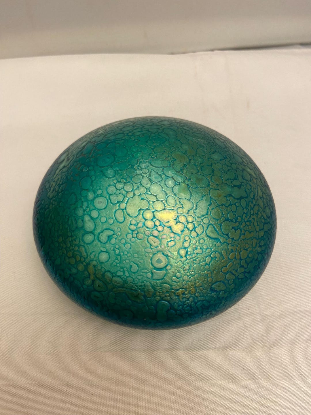 Iridescent Glass Paperweight - Etsy