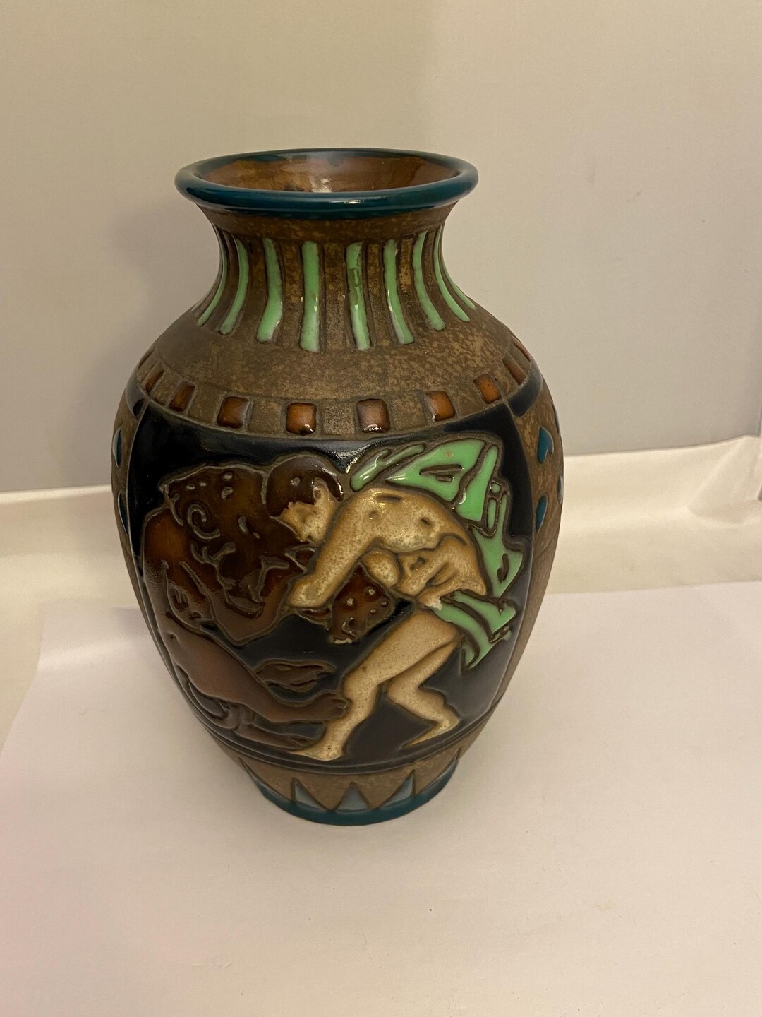 Art Nouveau Austrian Amphora Vase - Etsy