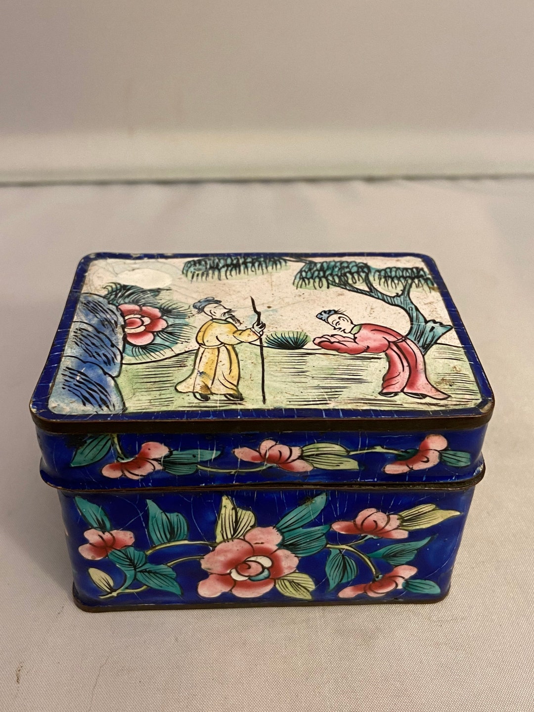 Chinese Enamel Box - Etsy
