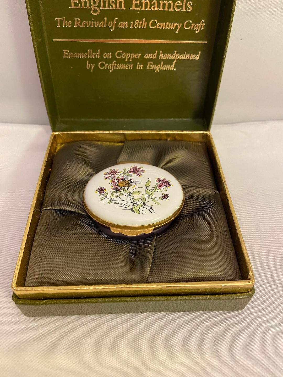 English Enamels by Crummles Trinket Box - Etsy