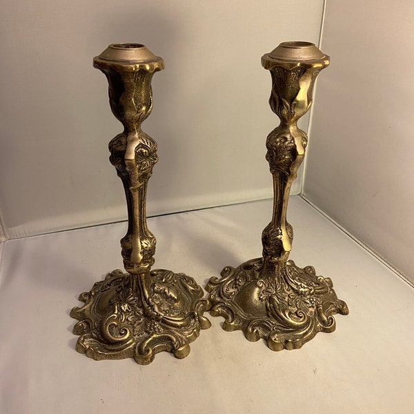 Metal Candlesticks - Etsy