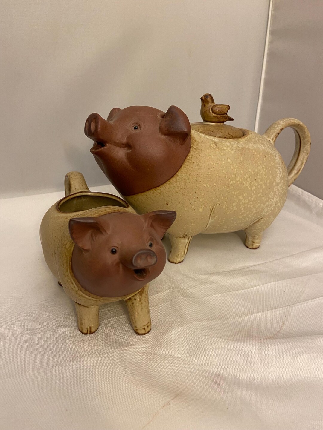 Pig Teapot and Milk Jug - Etsy